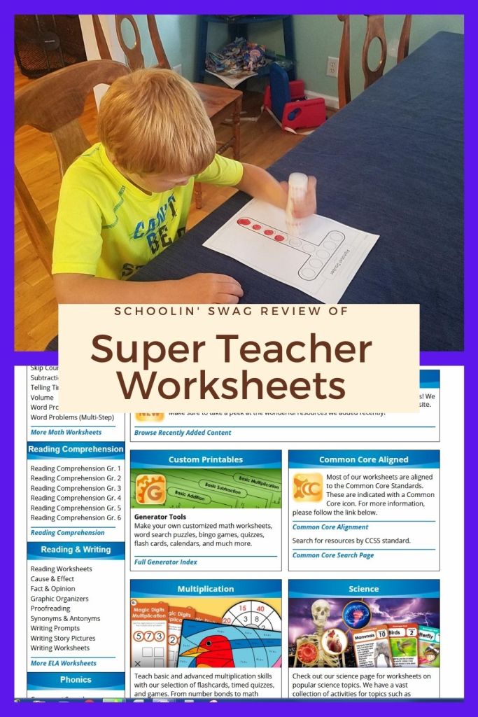 Super Teacher Worksheets Review – The Schoolin' Swag Blog